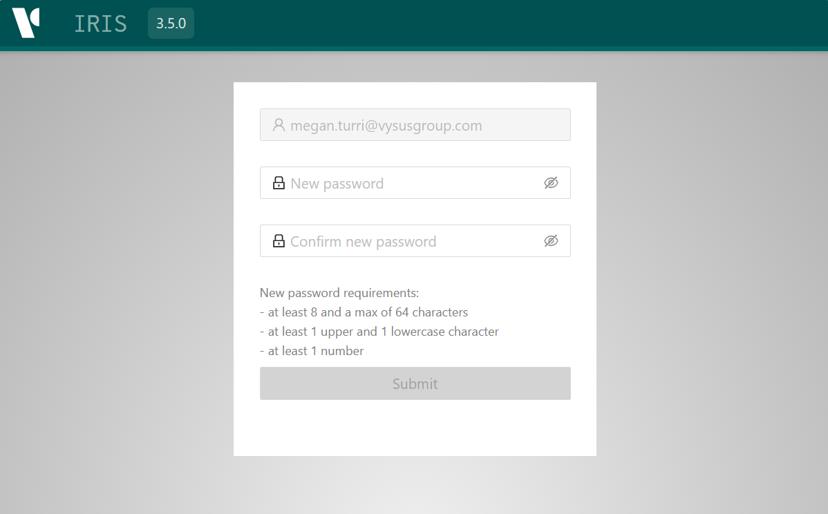 Logging In | IRIS Userguide v3.2.1